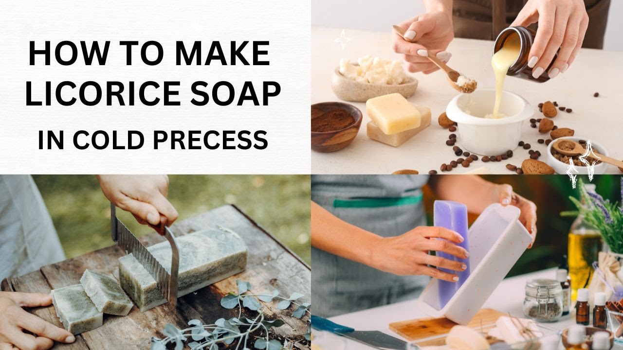 100% Natural | How to make Licorice Soap in Cold Process ? | Accurate ...