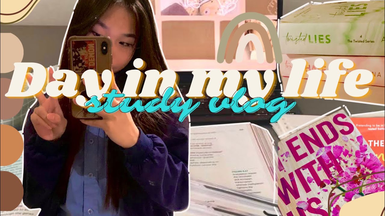 🎀Day in my life | study vlog 🎀 ~ study for exam, note taking, school ...