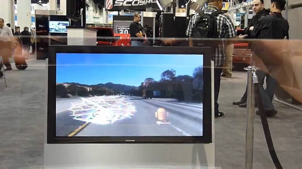 Pioneer's Laser HUD @ CES 2011 - YouTube