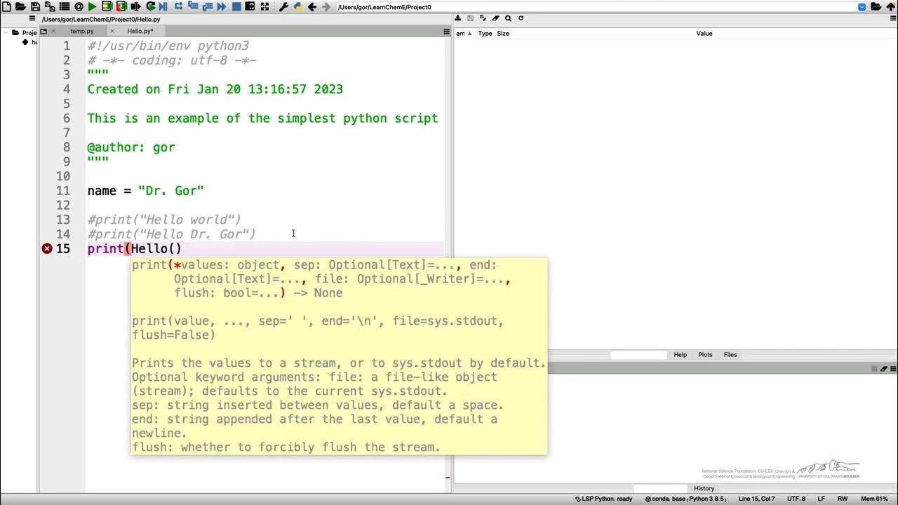 Python Lecture 10 Spyder Ide Youtube