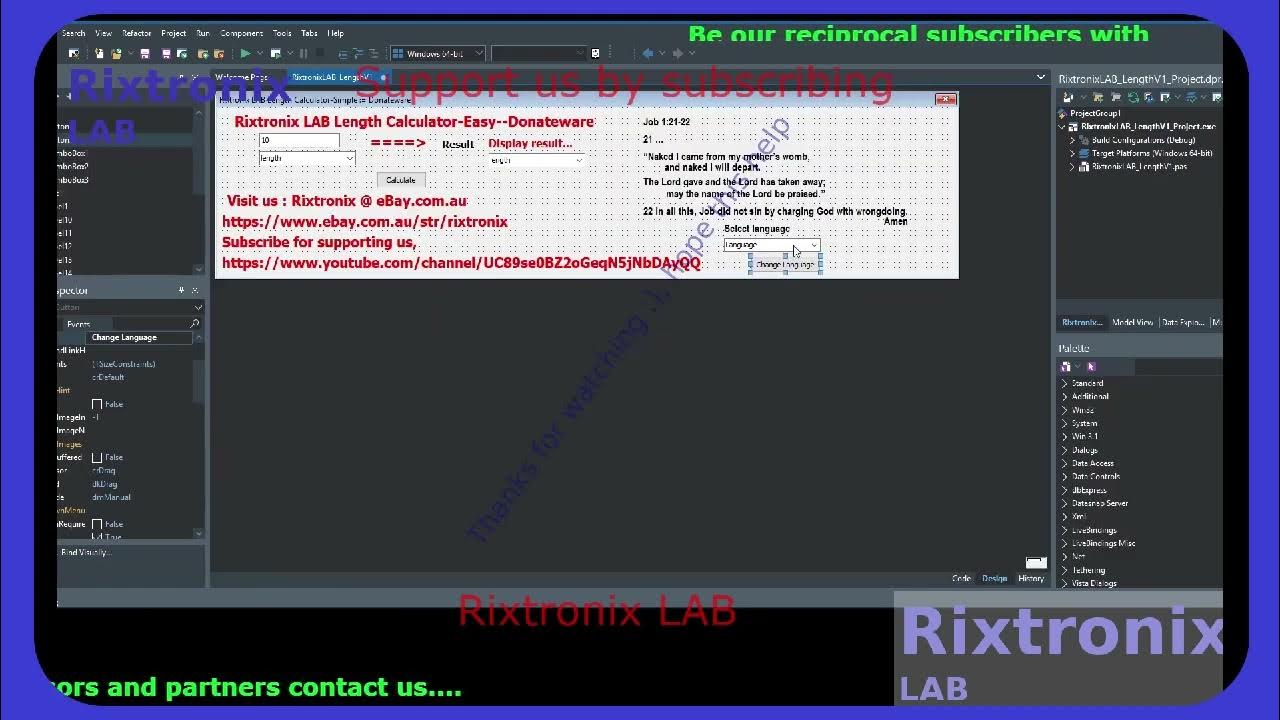 Donateware Length Calculator Delphi 90 - YouTube