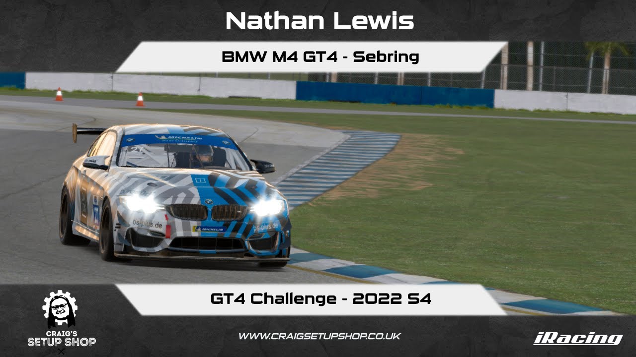 iRacing - 22S4 - BMW M4 GT4 - GT4 Challenge - Sebring - NL - YouTube