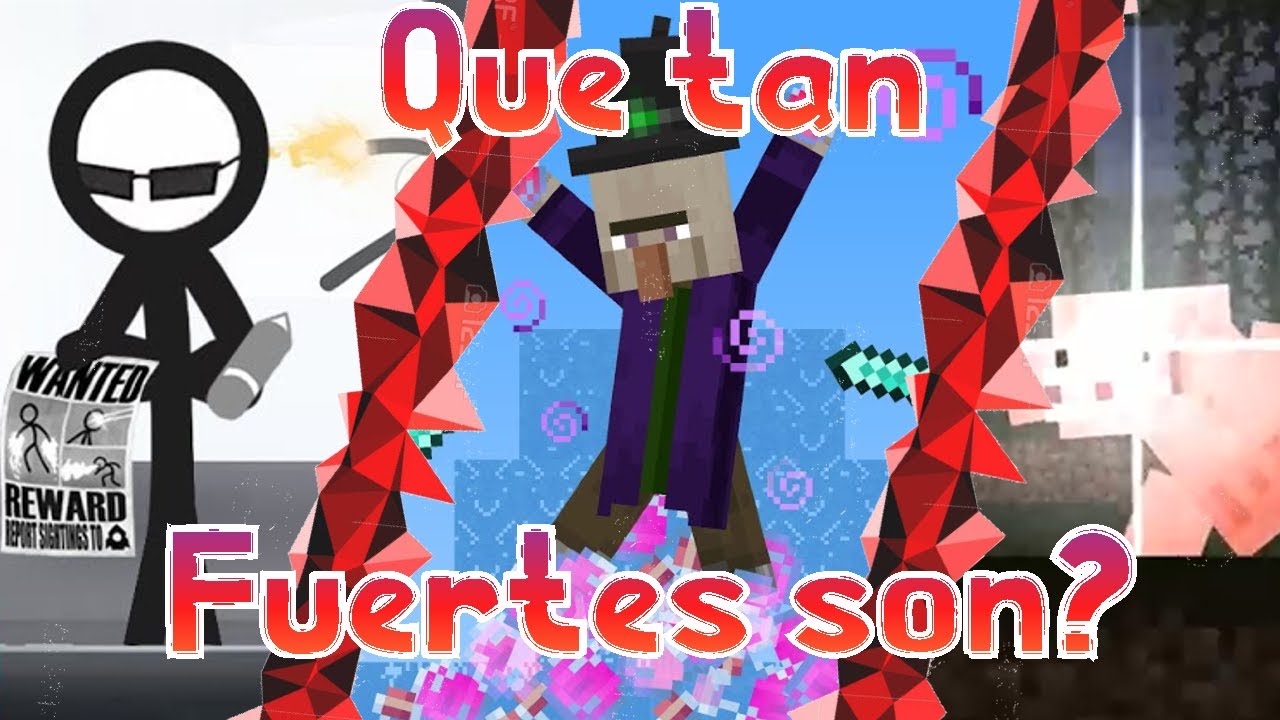 Que tan fuertes son los personajes de Alan Becker pt.2 - YouTube