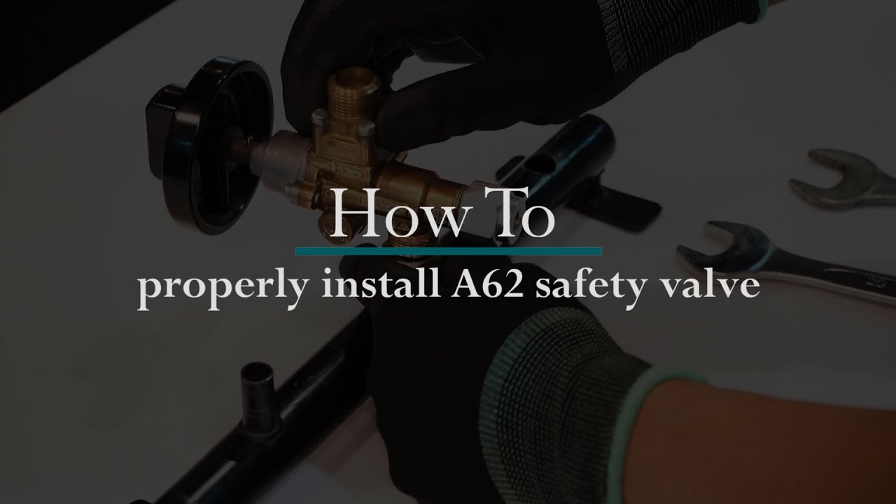 How to properly install A62 safety valve - YouTube