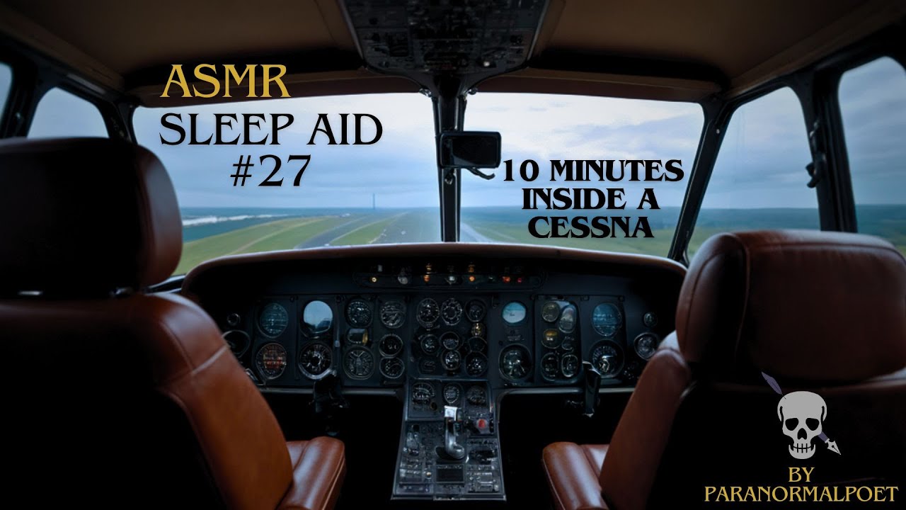 ASMR SLEEP AID#27 (10 Minutes Of Cessna Ambience) #calm #asmrsleep # ...