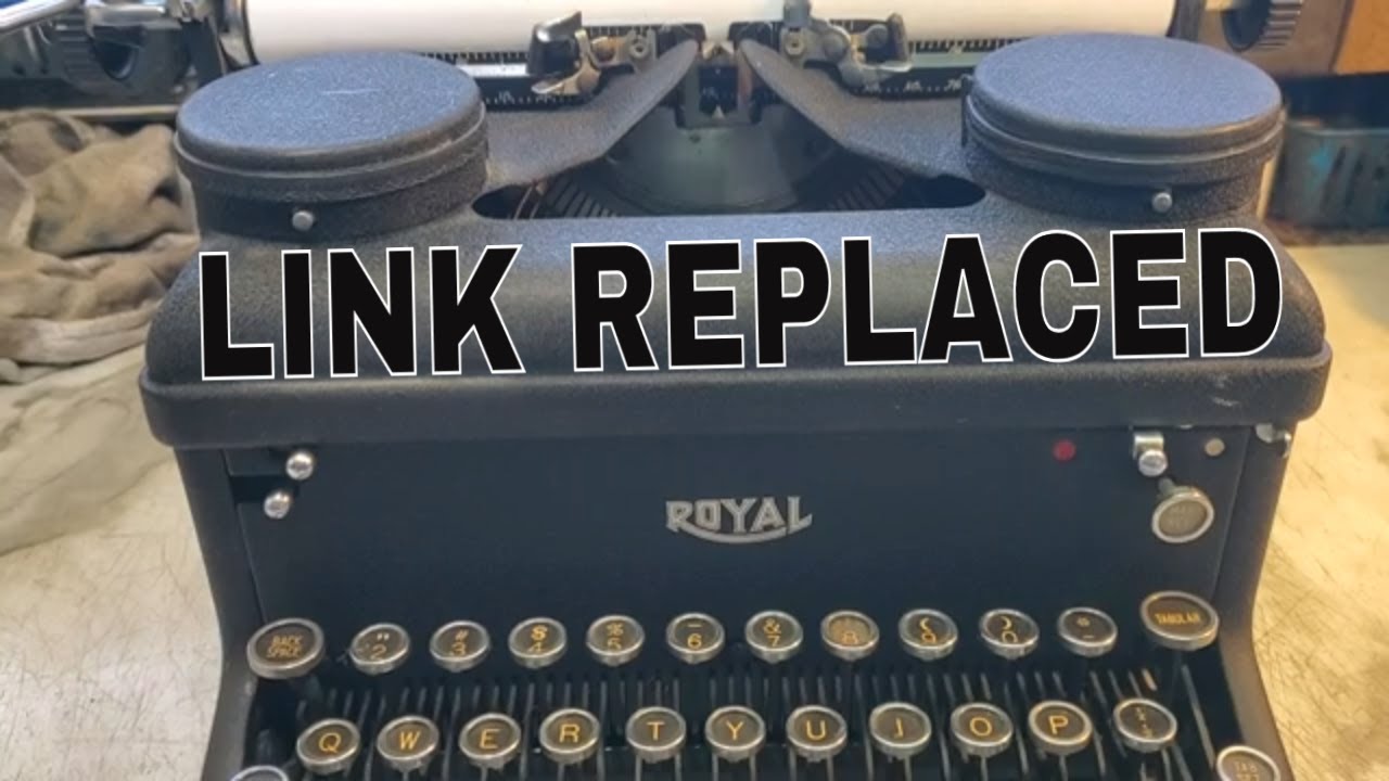 Royal KHM KHY Typewriter, Replace Broken Type Bar Link, Modified ...