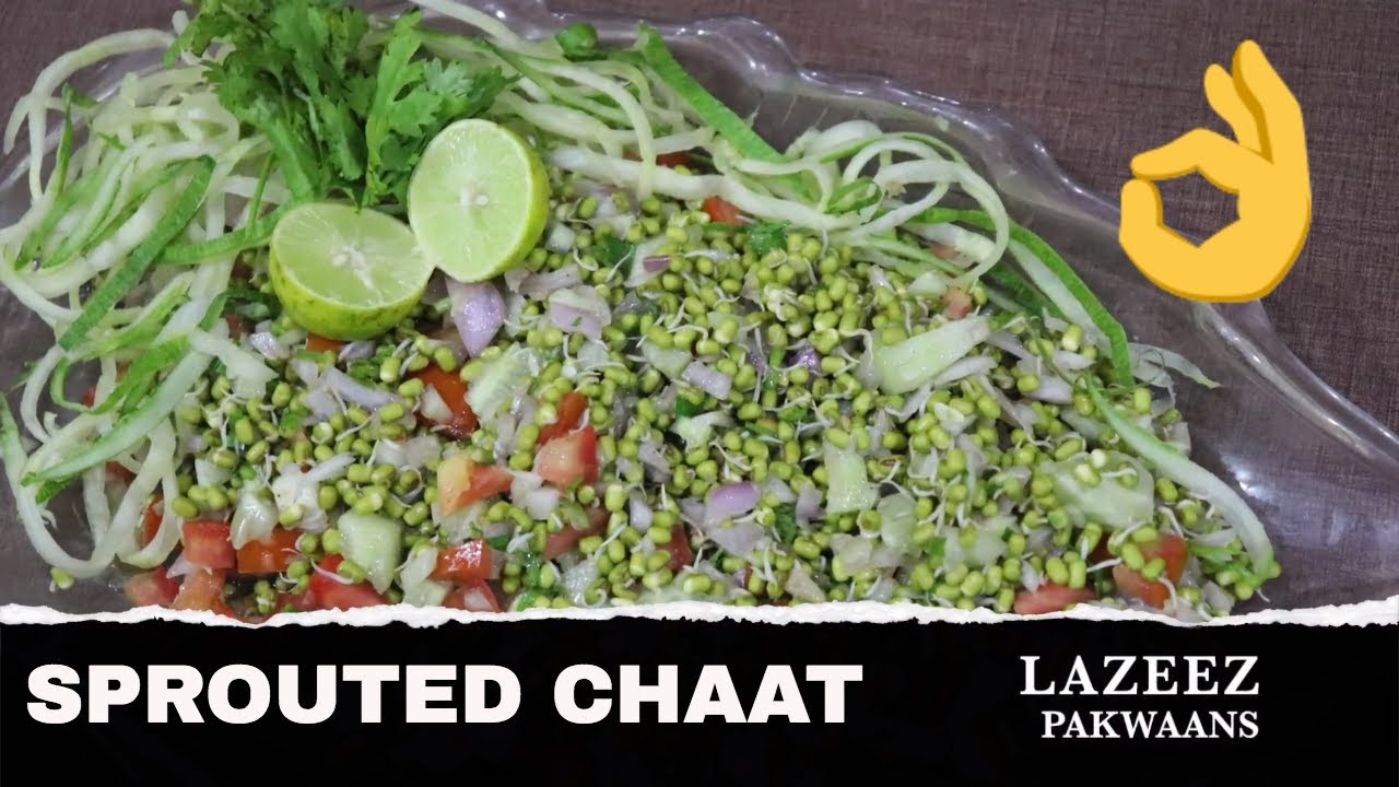 SPROUTED CHAAT - MOONG CHAAT - GREEN MOONG - HEALTHY RECIPE - YouTube