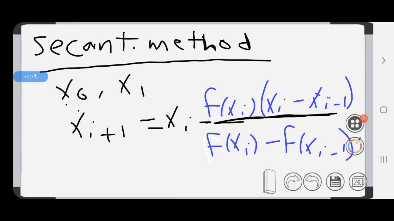Secant Method YouTube Secant Method YouTube