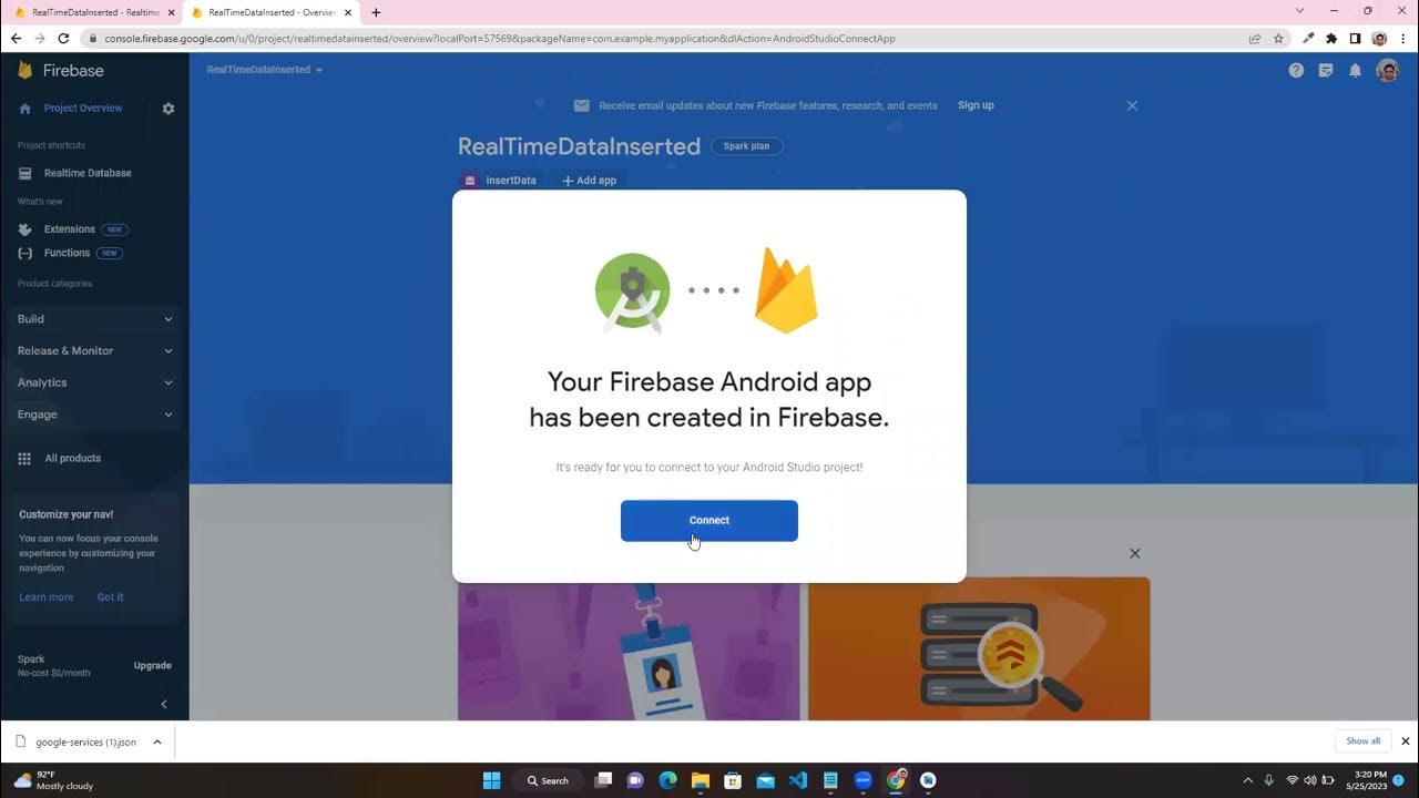 No:2 Android Studio. App development, insert data into firebase datastore - YouTube