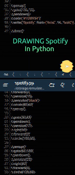 Drawing Spotify in python ️ #trending #viral #30daysofpythonchallenge #python #short #spotify ...