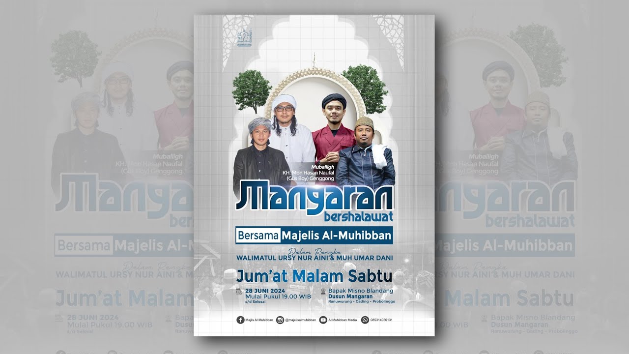 Mangaran bersholawat dalam rangka walimatul ursy Nur Aini & Muh Umar Dani - YouTube