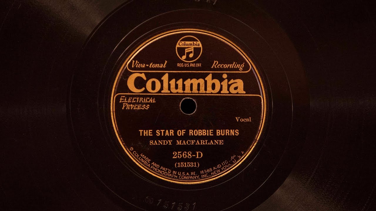 The Star of Robbie Burns • Sandy MacFarlane (Victor Credenza) - YouTube