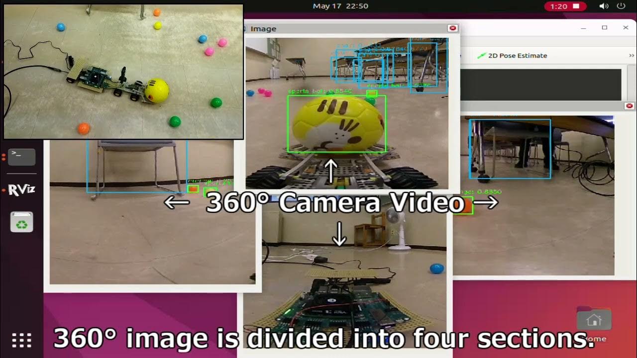 360° Robot car views with KR260 - YouTube
