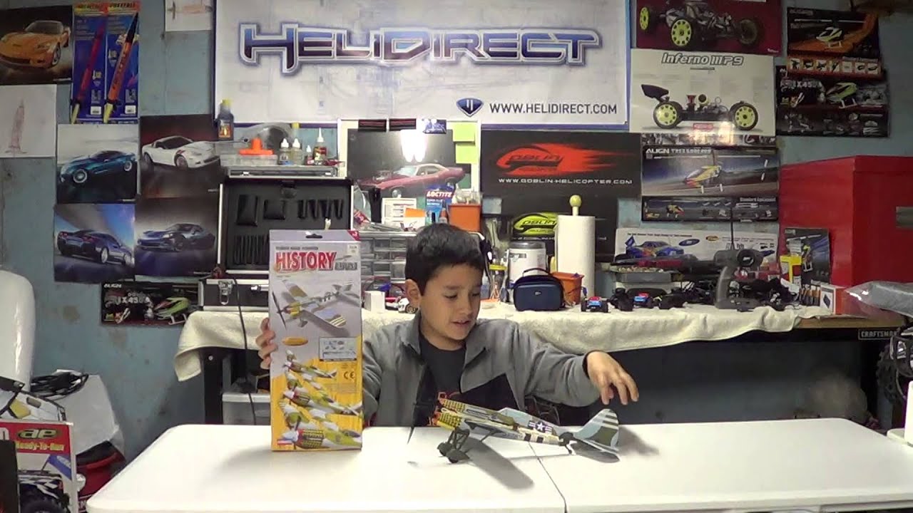 Spitfire rubber band airplane review ,from the hobby lobby - YouTube