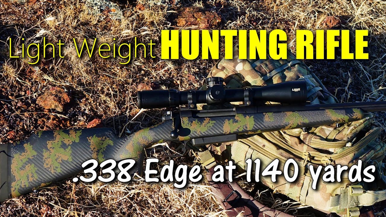 Some precision work with a 338 Edge Hunter - YouTube