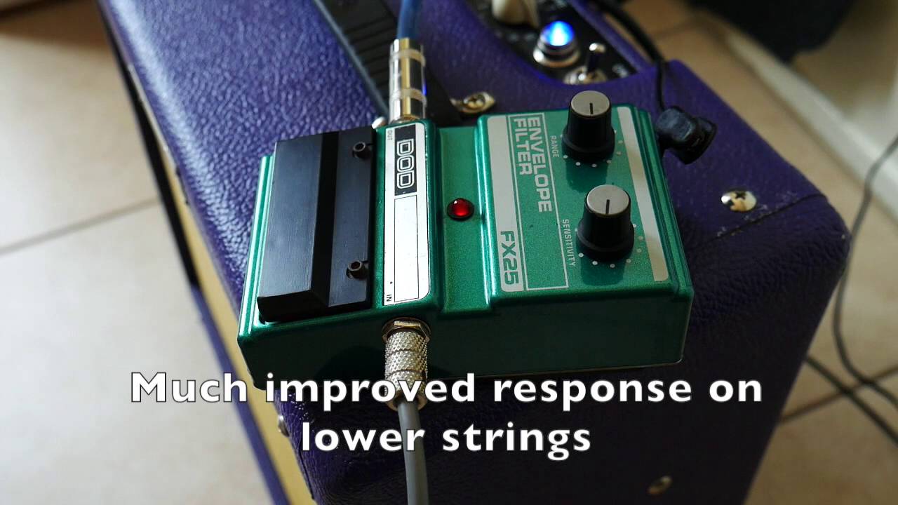 DOD FX25 Envelope Filter - Bass Mod - YouTube