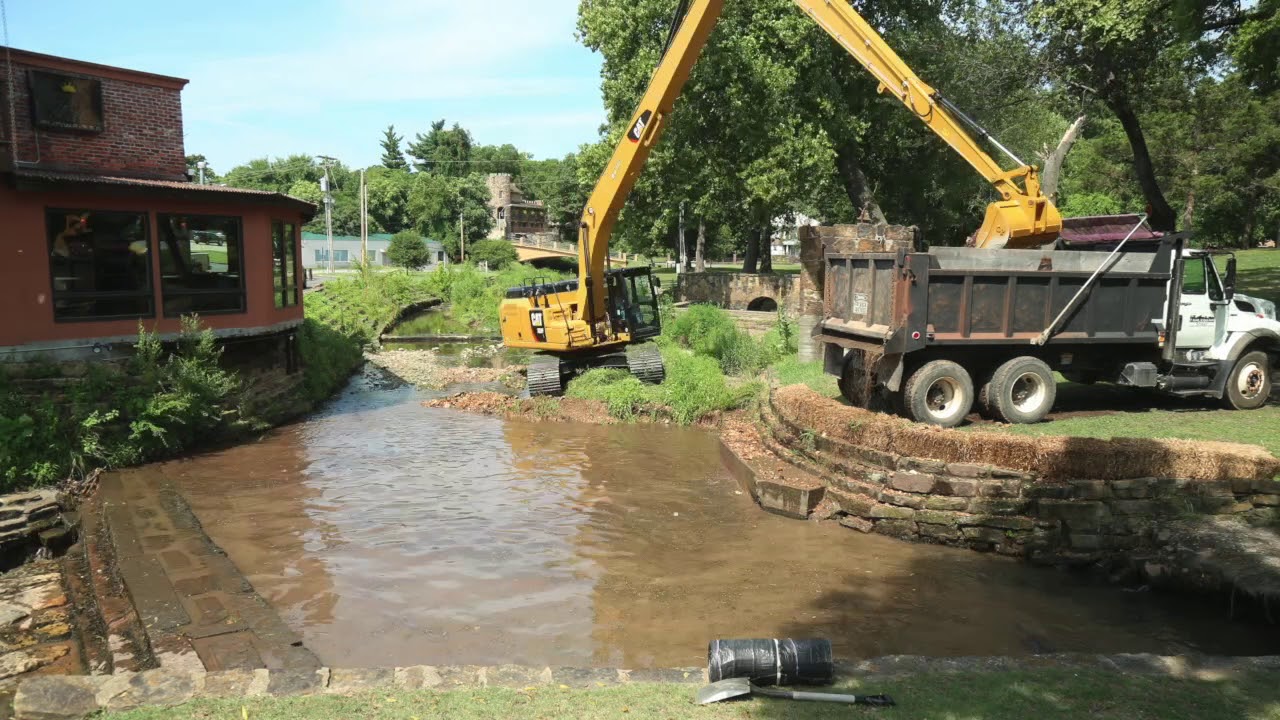 creek clean up day 3 - YouTube