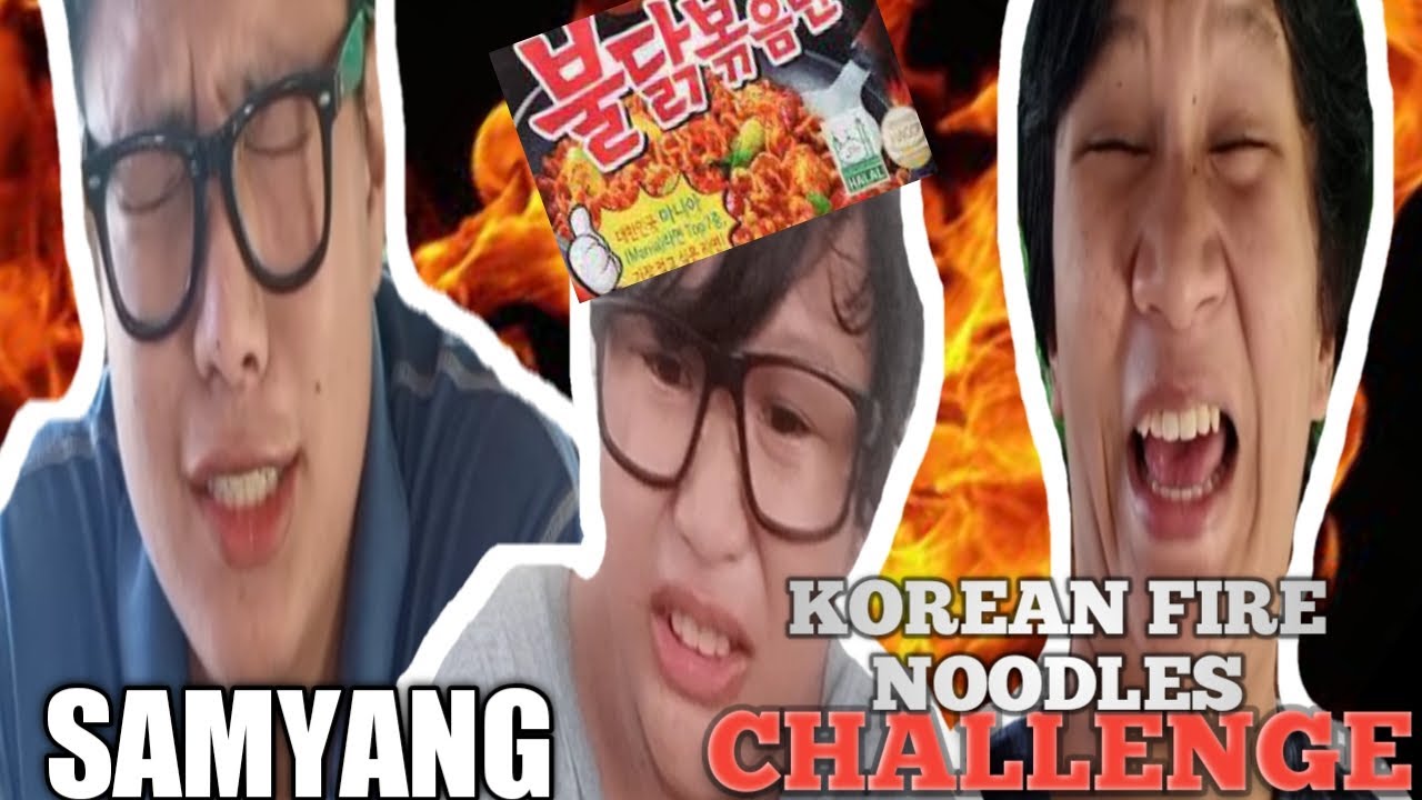Samyang Korean Fire Noodles Challenge Fire Mukbang Youtube