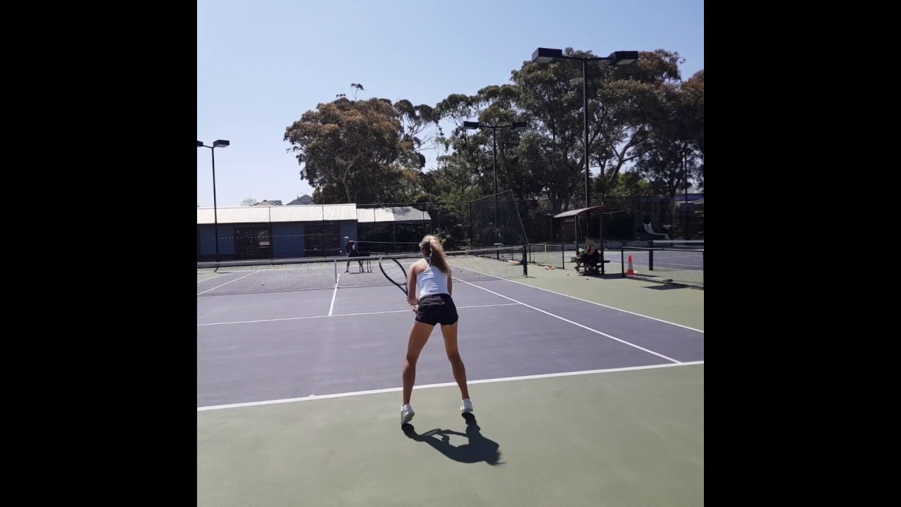 Sienna Di Natale - College tennis recruit 2021 - YouTube