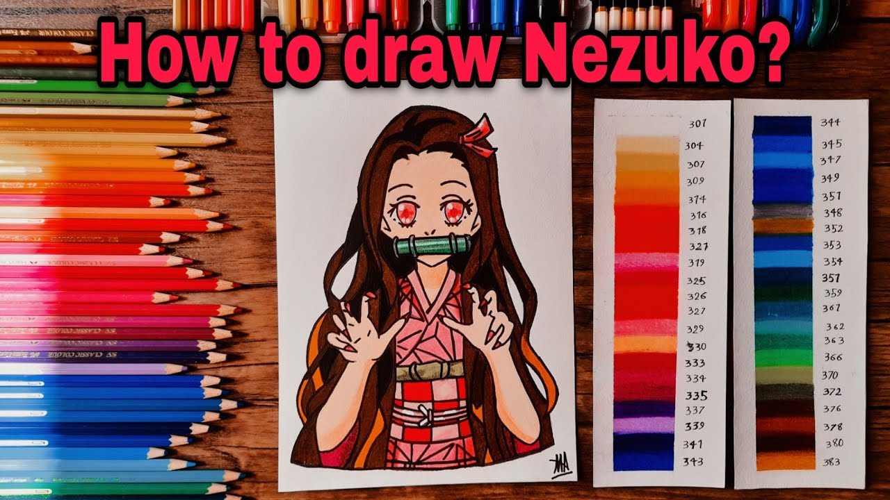 How to draw Nezuko? 💕 Wow So great - YouTube