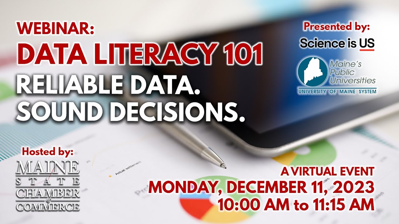 Webinar 61 - Data Literacy 101 - YouTube