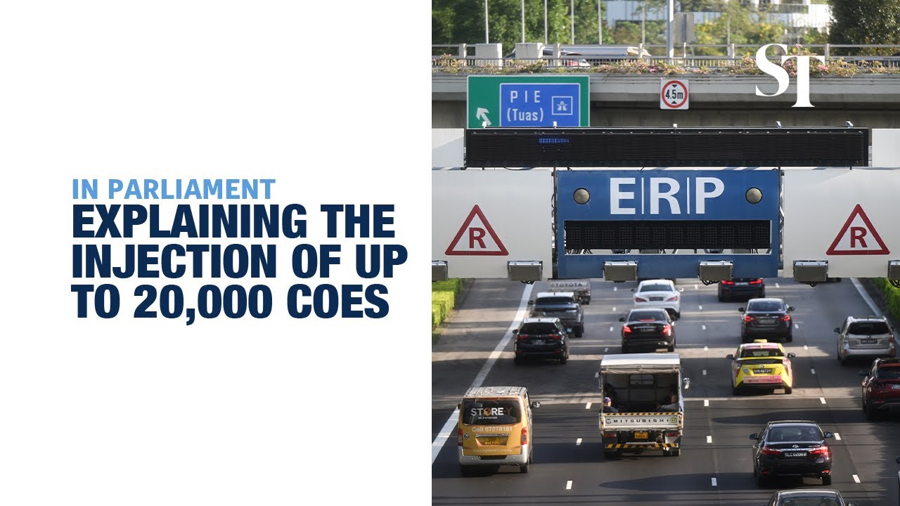 Up to 20,000 more COEs to give LTA flexibility: Chee Hong Tat - YouTube