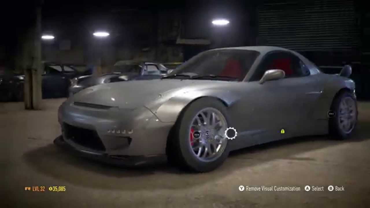 Need For Speed 2015 Mazda RX7 Drift Build - YouTube