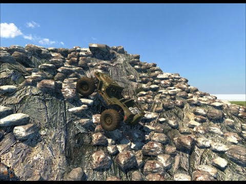 BeamNG Drive ~ WIP Map ~ Rock Crawling course - YouTube