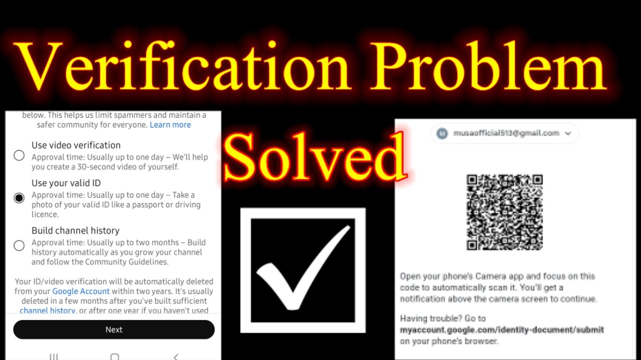 Youtube Channel verification problem | #verification | #youtubechannel ...