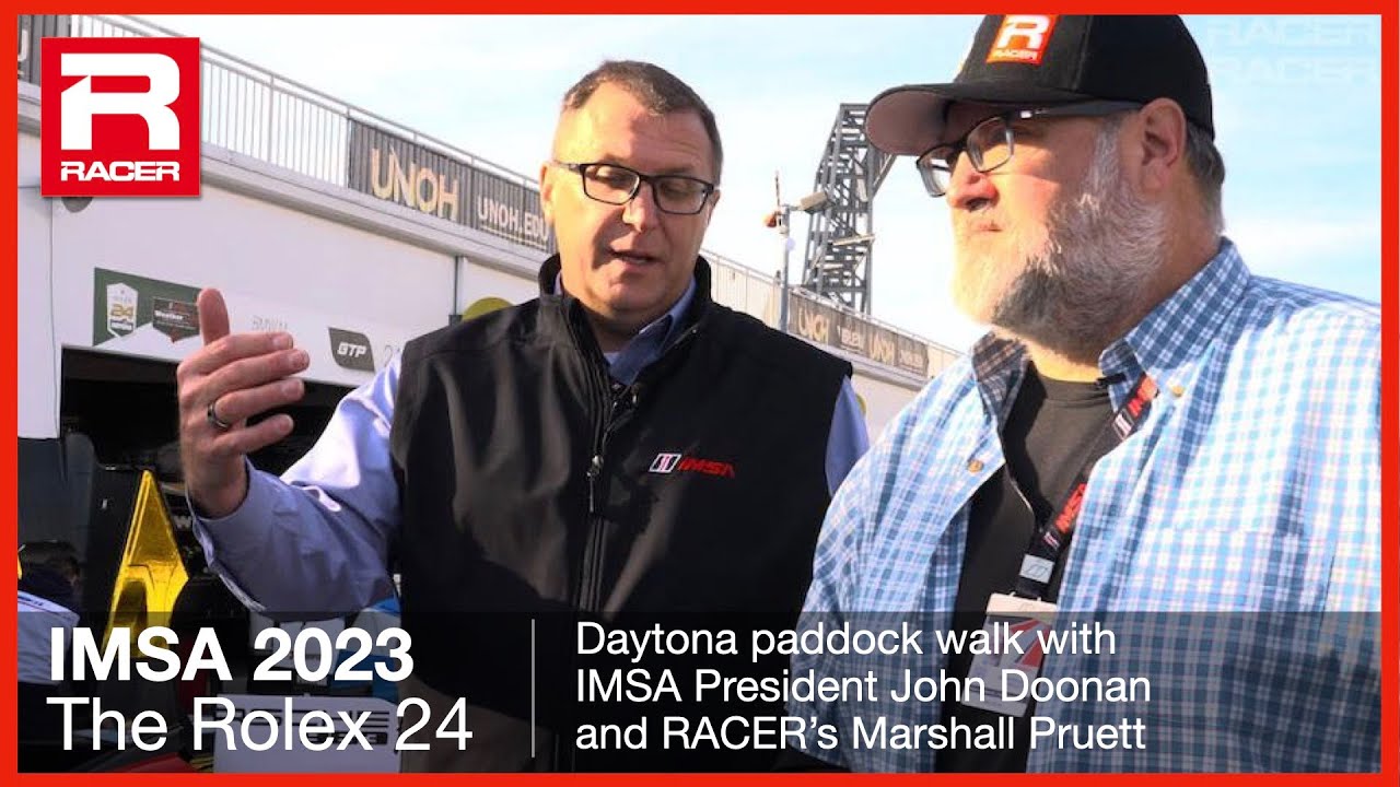 RACER Rolex 24: Paddock Walk with IMSA President John Doonan - YouTube