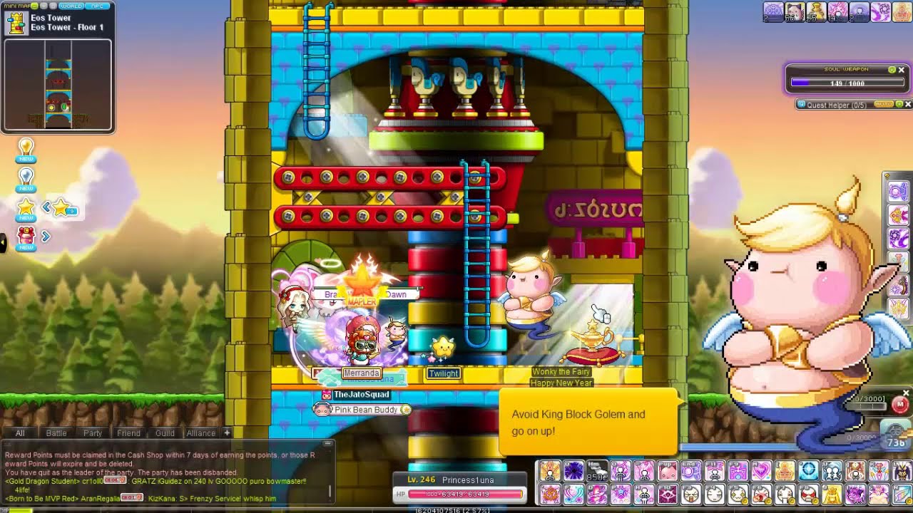 MapleStory Wonky's Magic Lamp Mission 8 with Princess1una - YouTube