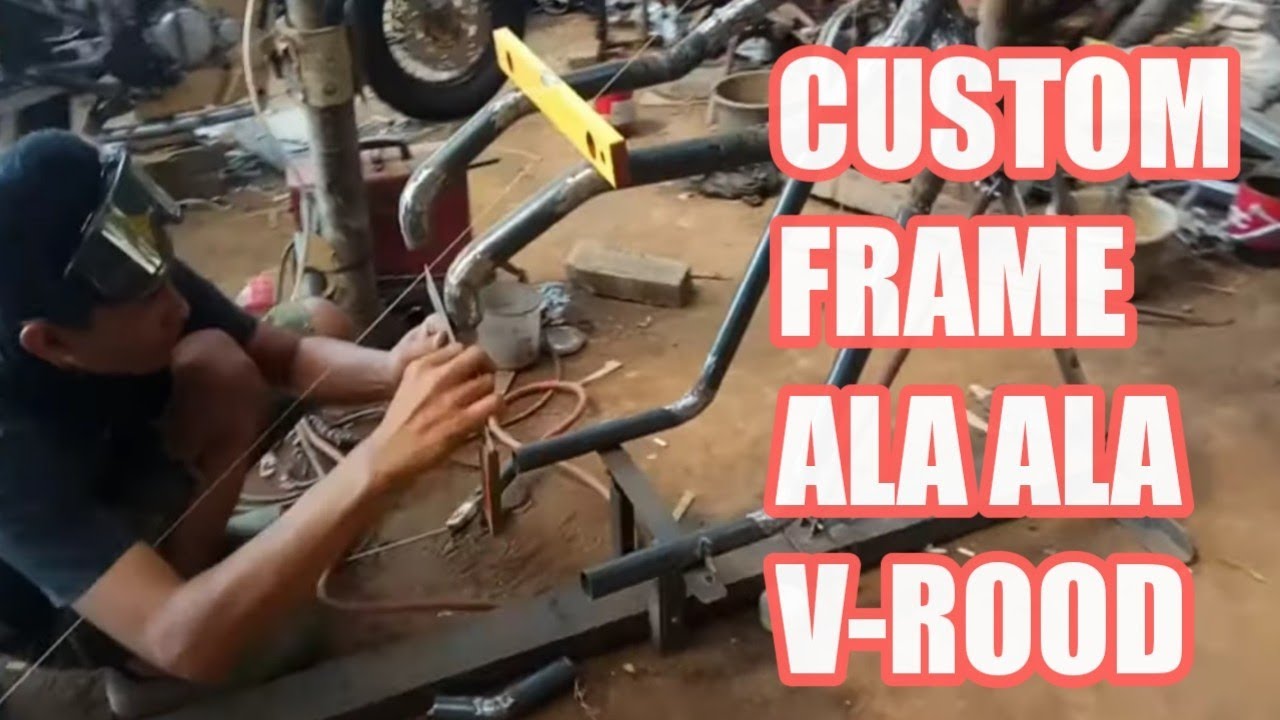 Custom frame ala ala vrod | BY NYLENEH CUSTOM GARAGE - YouTube