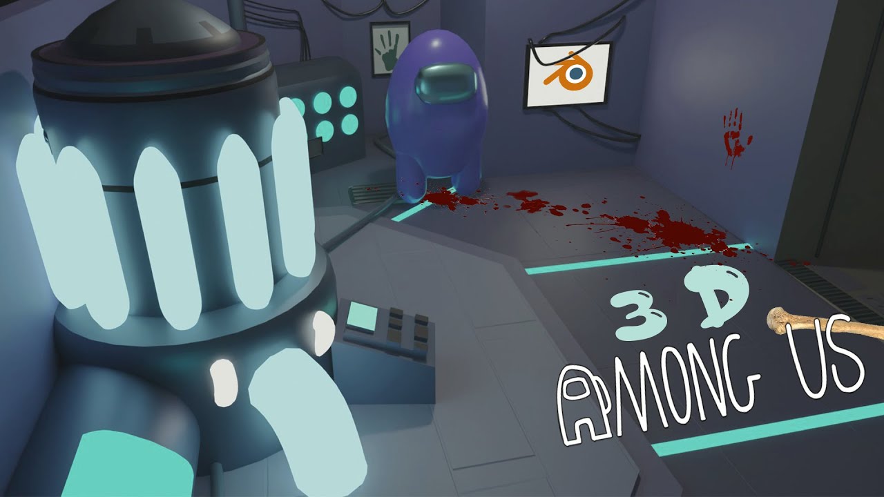 Among Us 3D in Blender - YouTube