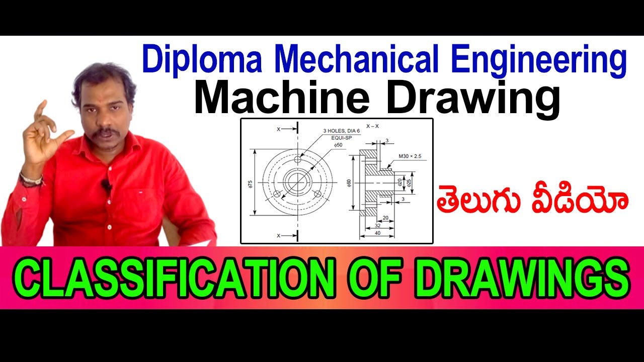 CLASSIFICATION OF DRAWINGS | Diploma Mechanical Engineering | Machine ...