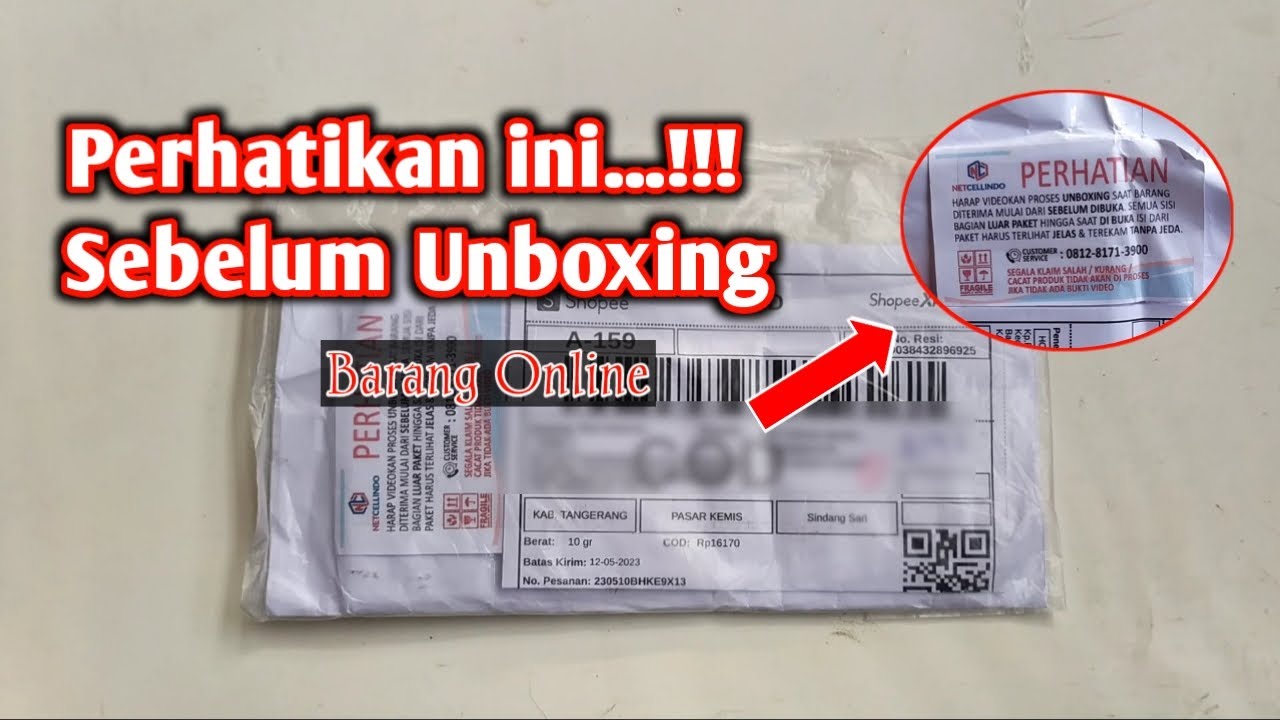 Unboxing Barang Online,harap perhatikan ini Sebelum Barang Dibuka - YouTube