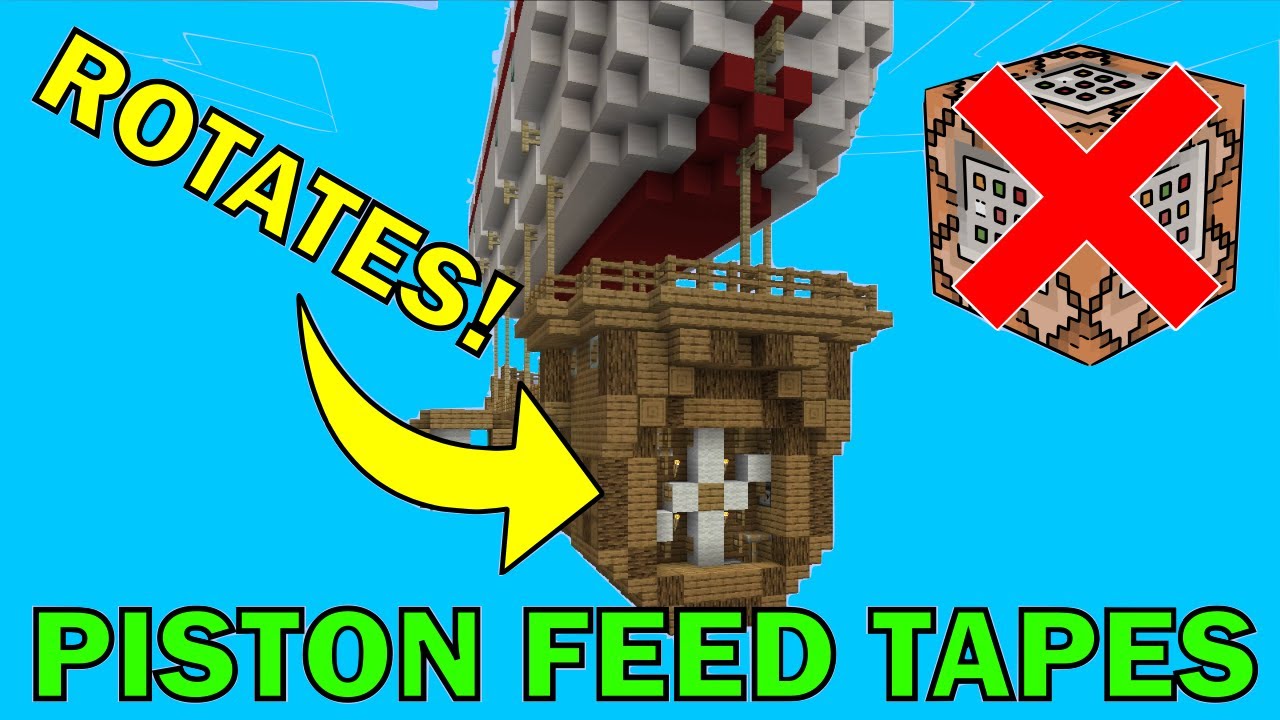 Rotating propellers in Vanilla Minecraft | Decorative Redstone #1 - YouTube