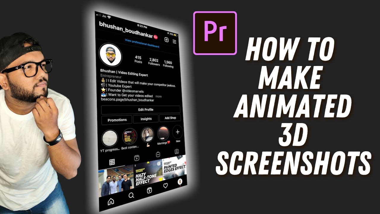 How to Animate 3d Screenshots like a Pro in Adobe Premiere Pro 2021 ...