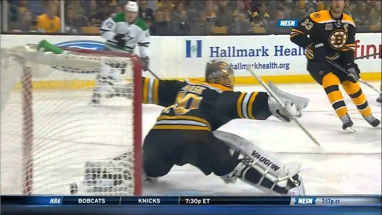 Jamie Benn snap shot goal 1-0 Dallas Stars vs Boston Bruins 11/5/13 NHL ...