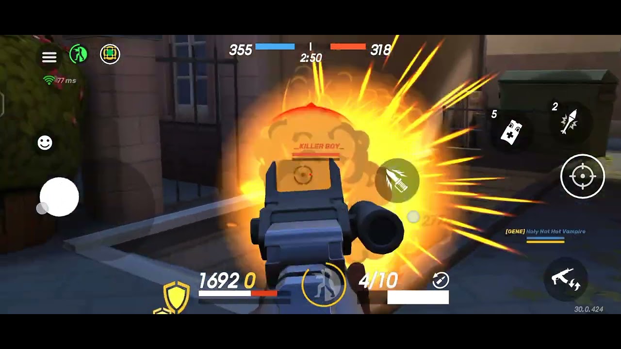 GUNS OF BOOM SQUAD GAME AGAINST INDOOOOOOO N TEAM I ROMIO MVP VERY WELL ...