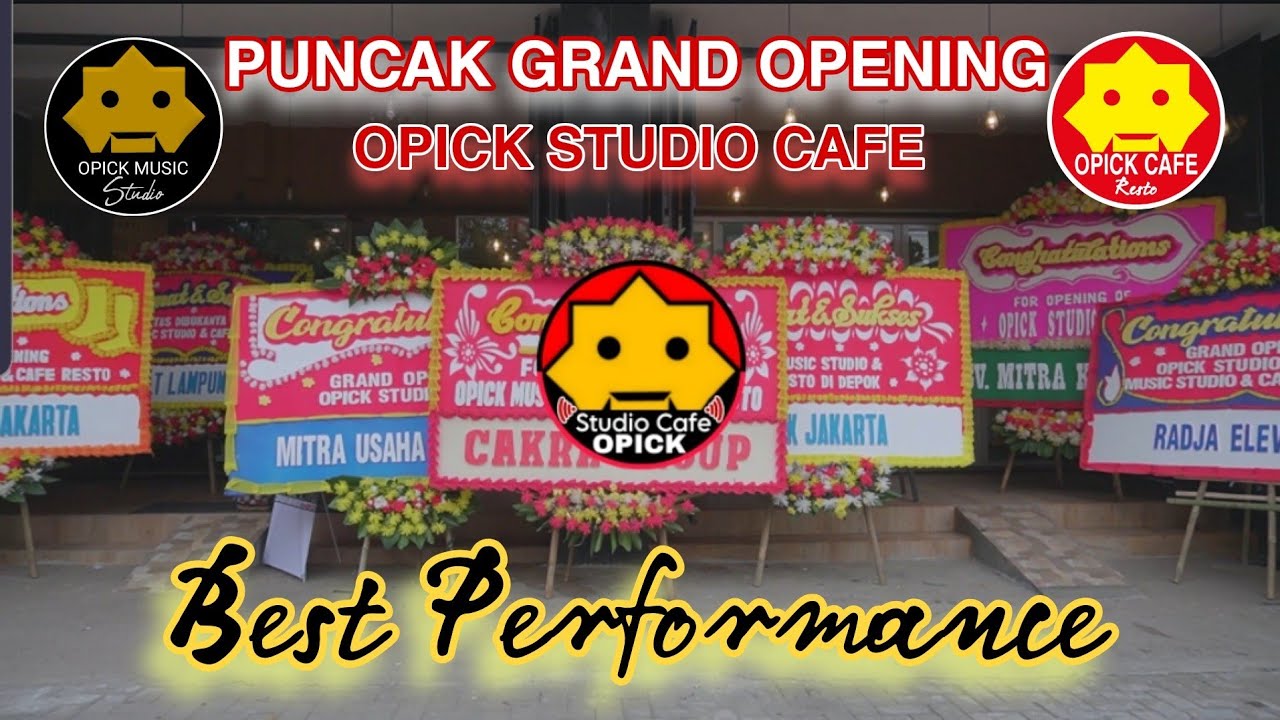 ♨️ BEST PERFORMANCE DI PUNCAK GRAND OPENING OPICK STUDIO CAFE - YouTube