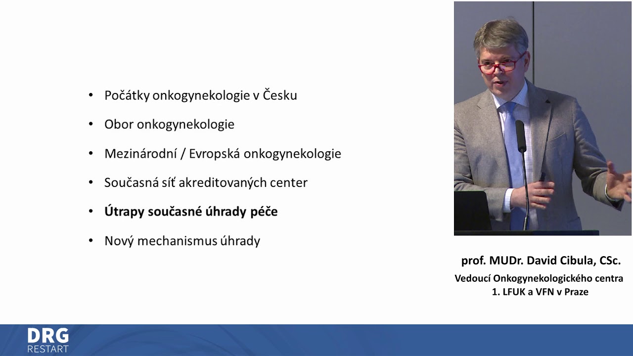 David Cibula – Organizace a výsledky onko-gynekologických center dle CZ ...