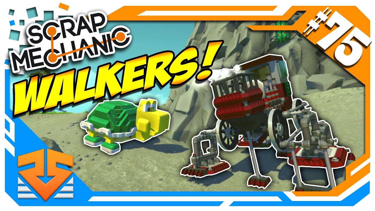 Scrap Mechanic - CRAZY Piston Walkers!! - YouTube