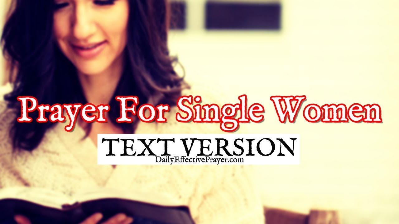 Prayer For Single Women (Text Version - No Sound) - YouTube