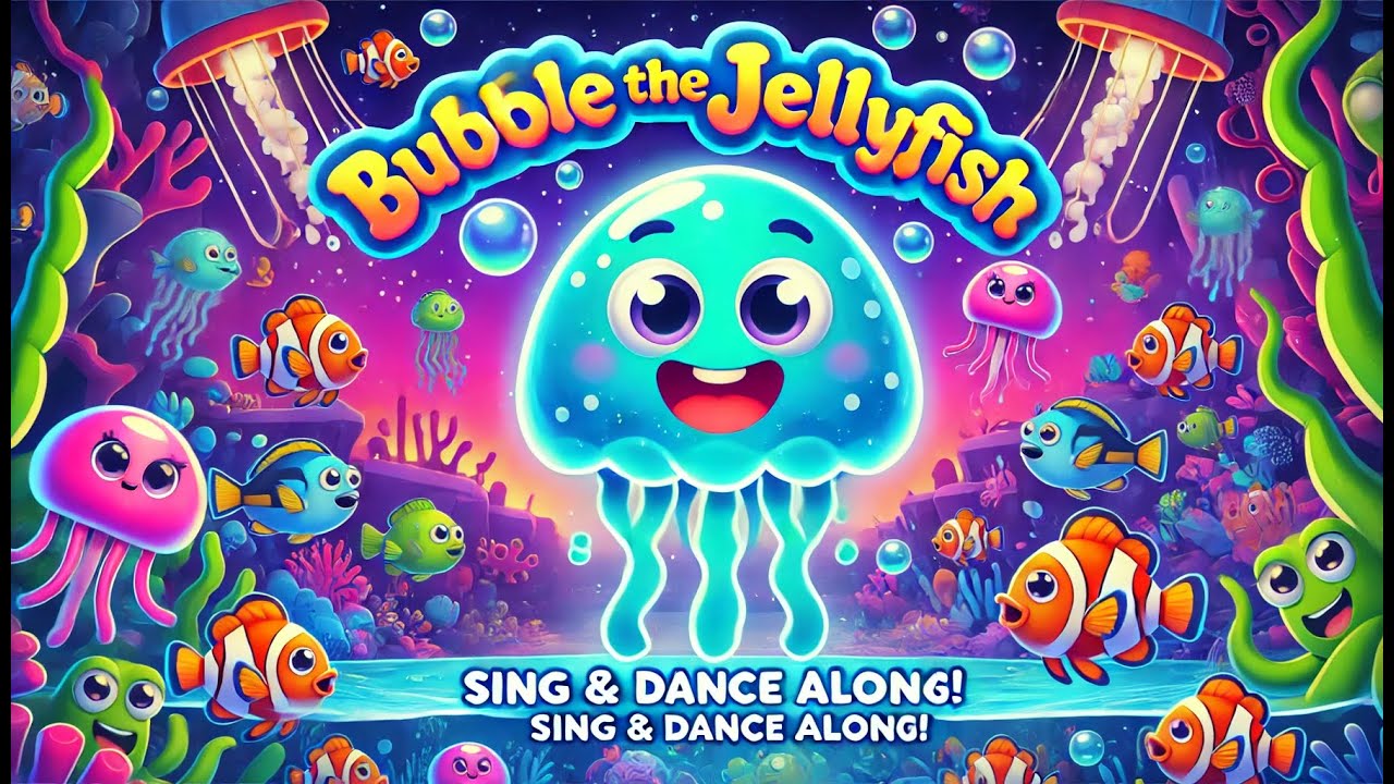 Bubble the Jellyfish | Fun Kids’ Sing-Along & Dance Song | Underwater ...