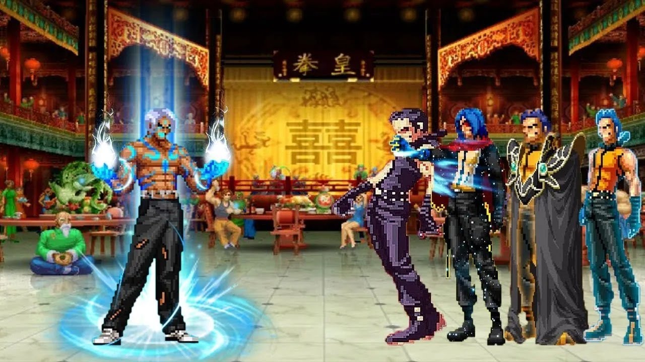 [Mugen KOF] Adawn (Kyo) Vs K9999 Team - YouTube
