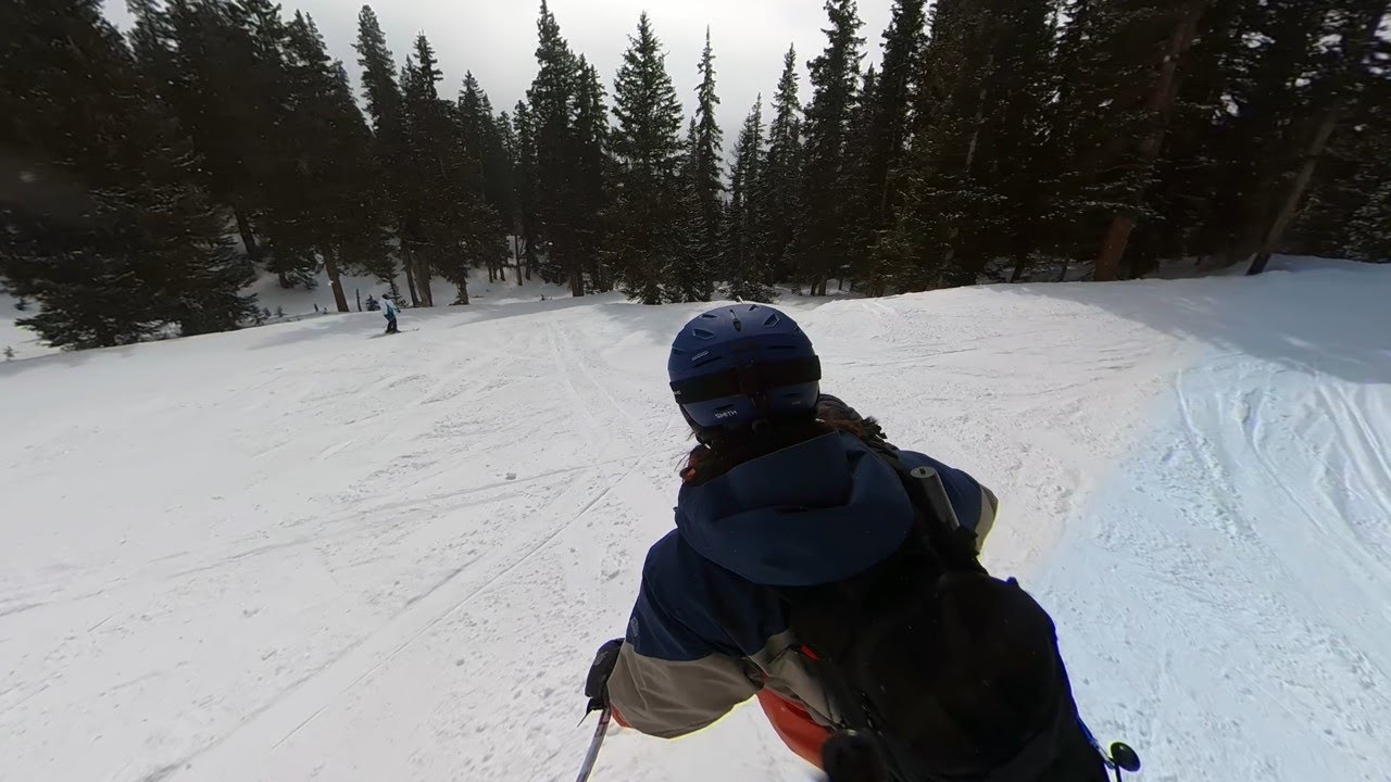 Ski Loveland's blue Awesome run! (4k UHD, 360 Video) - YouTube