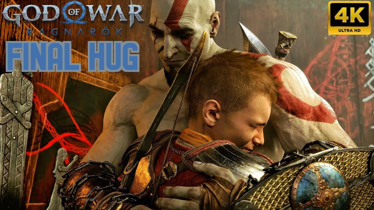 God of War Ragnarök - YOUNG Kratos Gives Atreus FINAL Hug & CRIES ...