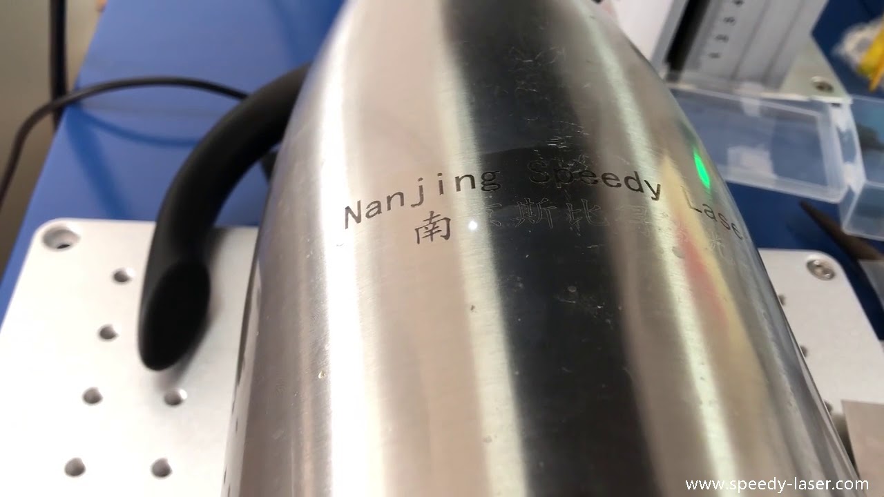 3D laser engraving machine for curve marking - YouTube