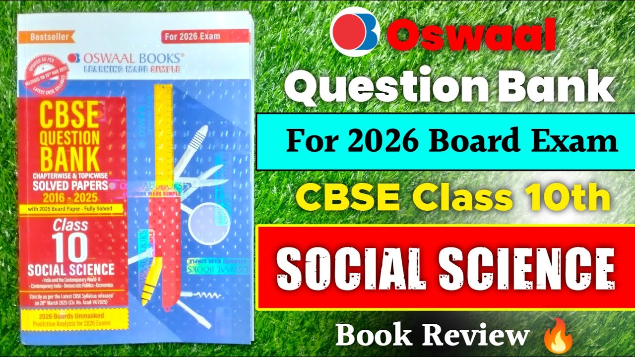 Social Science Class 10 Question Bank 2026 Oswaal Book Review 🔥 | Best ...