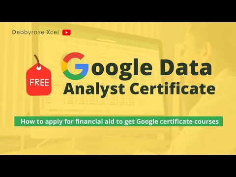 How To Apply For Financial Aid For Google Professional Certificate Courses #data #datascience
